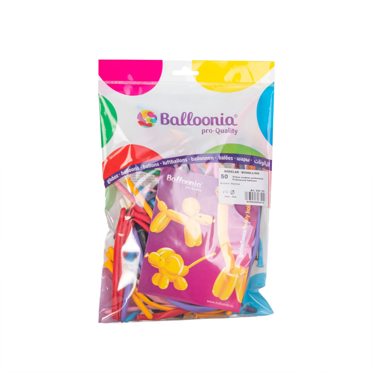 Balloonia Modelling Balloons - Assorted Colours - Size 260 – Firetoys EU