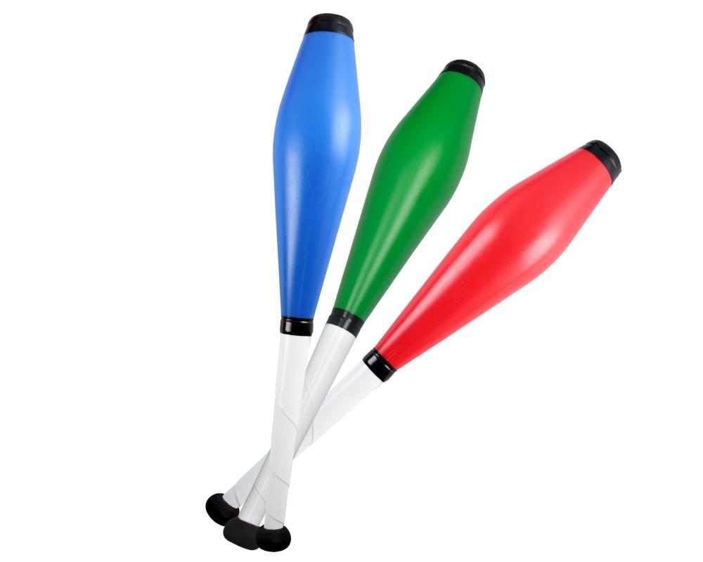 Set of 3 Trainer Juggling Club - Red, Green, Blue – Firetoys EU